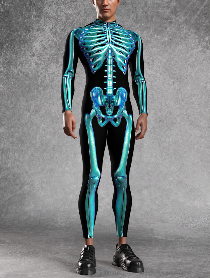 Blue Candy Skeleton Male Costume – Candy Catz
