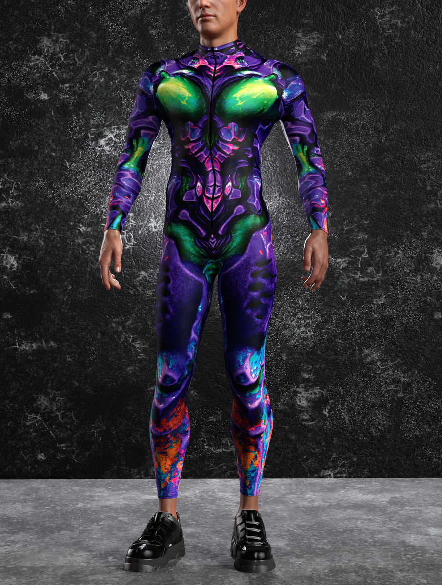 Kryptonian Armor Purple Male Costume – CandyCatz