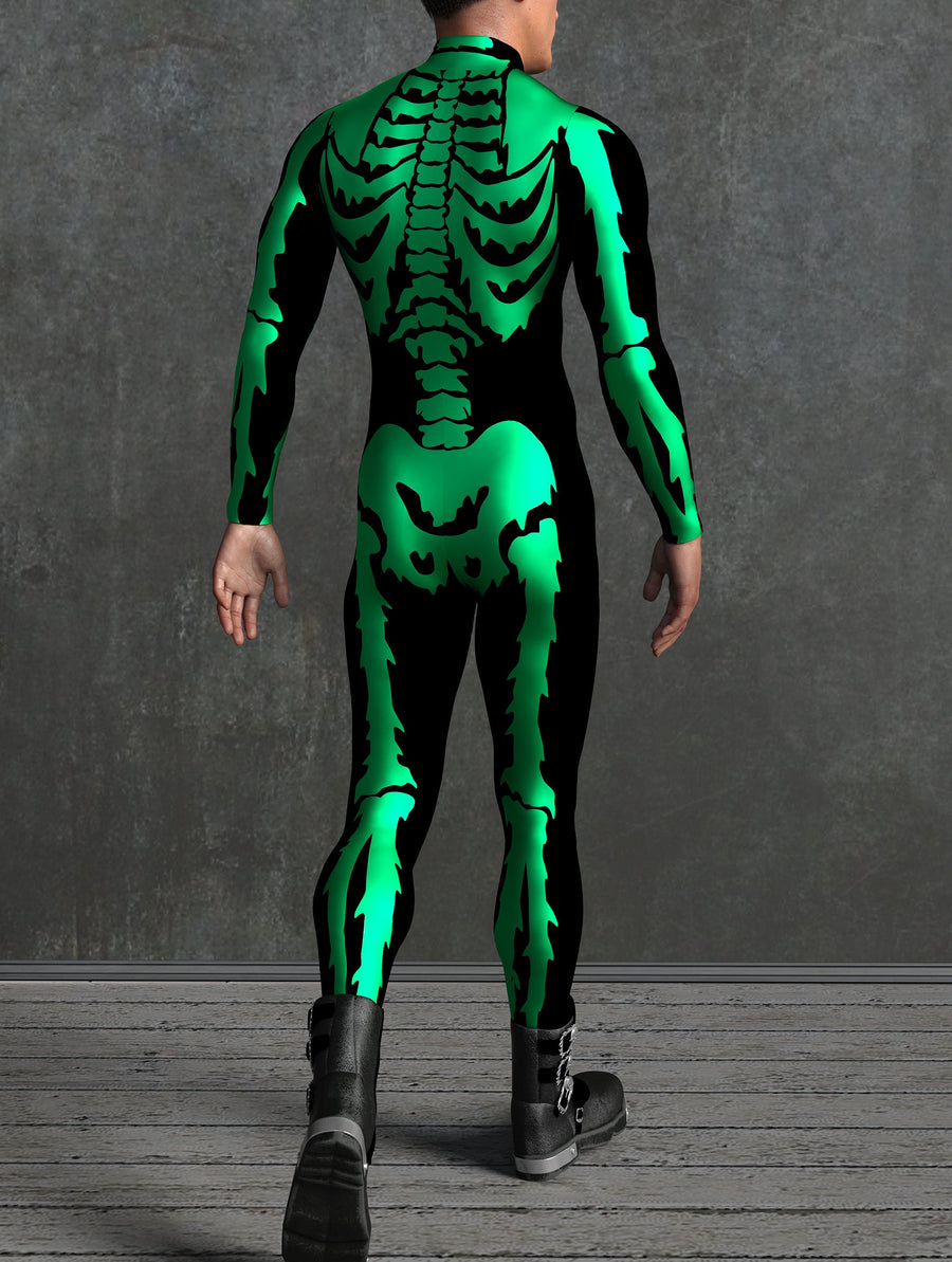 Green Goosebumps Skeleton Male Costume – Candy Catz