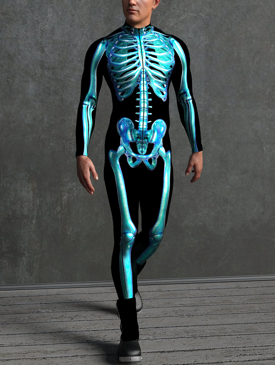 Blue Candy Skeleton Male Costume – CandyCatz