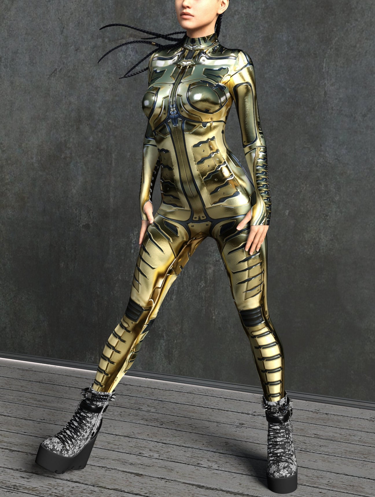 Gold Invader Costume – Candy Catz