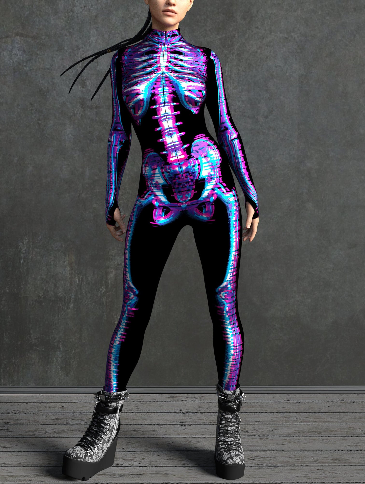 Glitch Skeleton Costume – CandyCatz