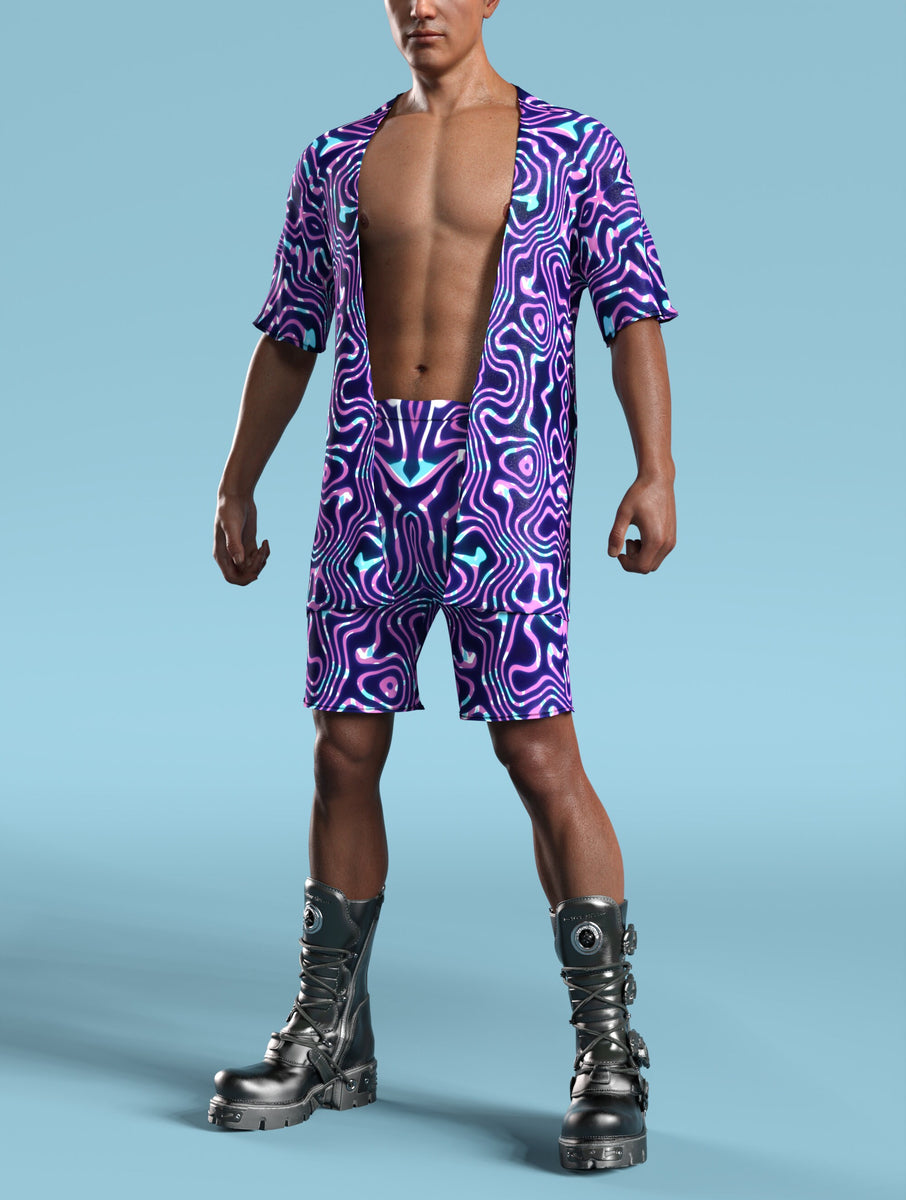 Celestial Liquid Male Half Robe Set – CandyCatz