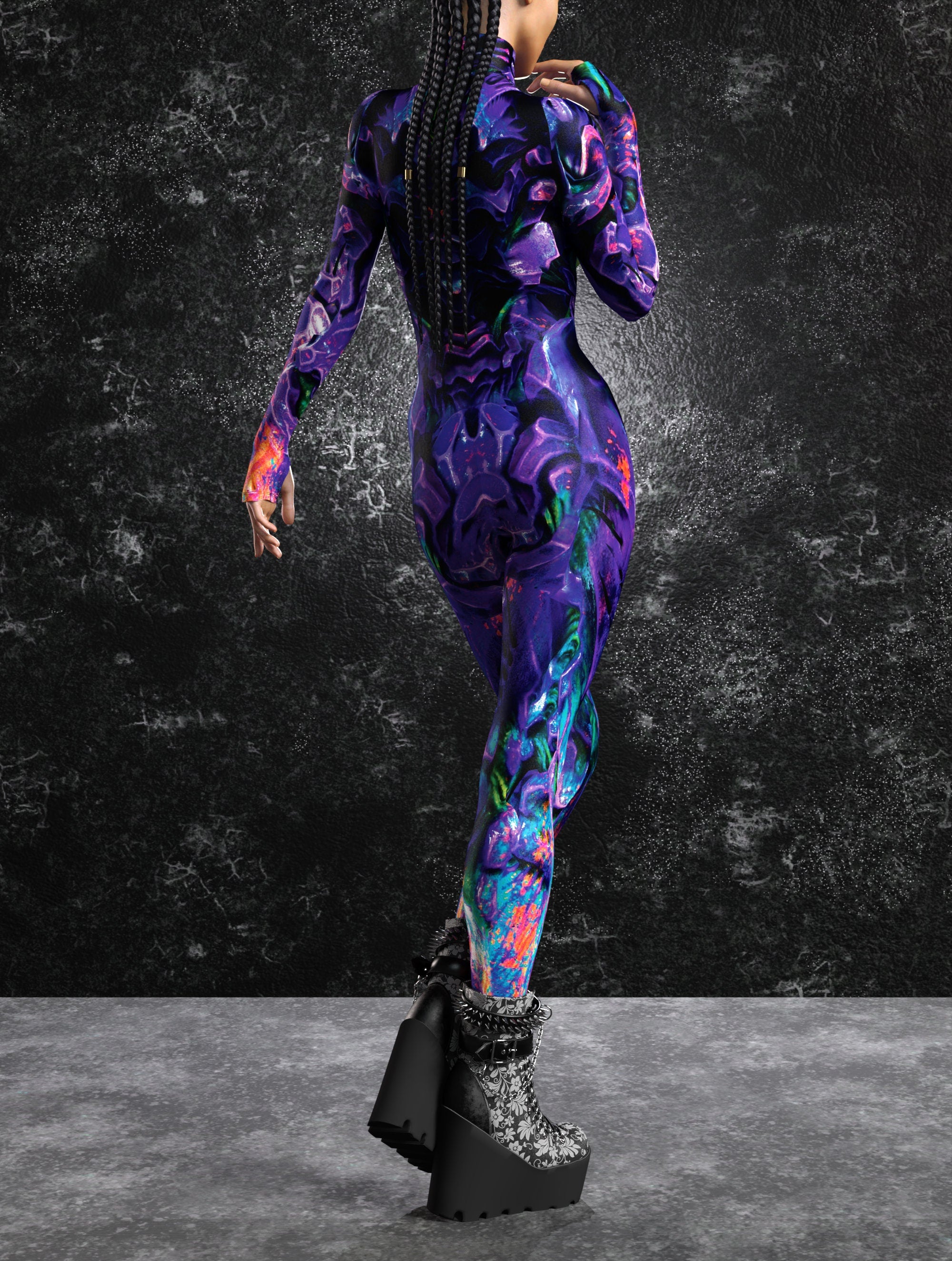 Kryptonian Armor Purple Bodysuit – CandyCatz